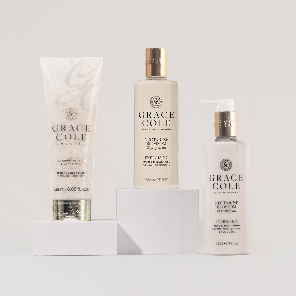 Nectarine Blossom & Grapefruit Body Glow Collection – Grace Cole