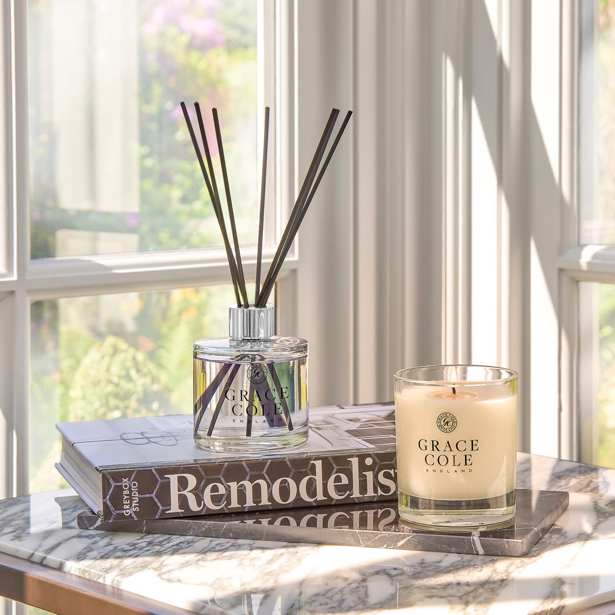 Grace Cole White Nectarine & Pear Fragrant Diffuser| Vegan - Made in the UK