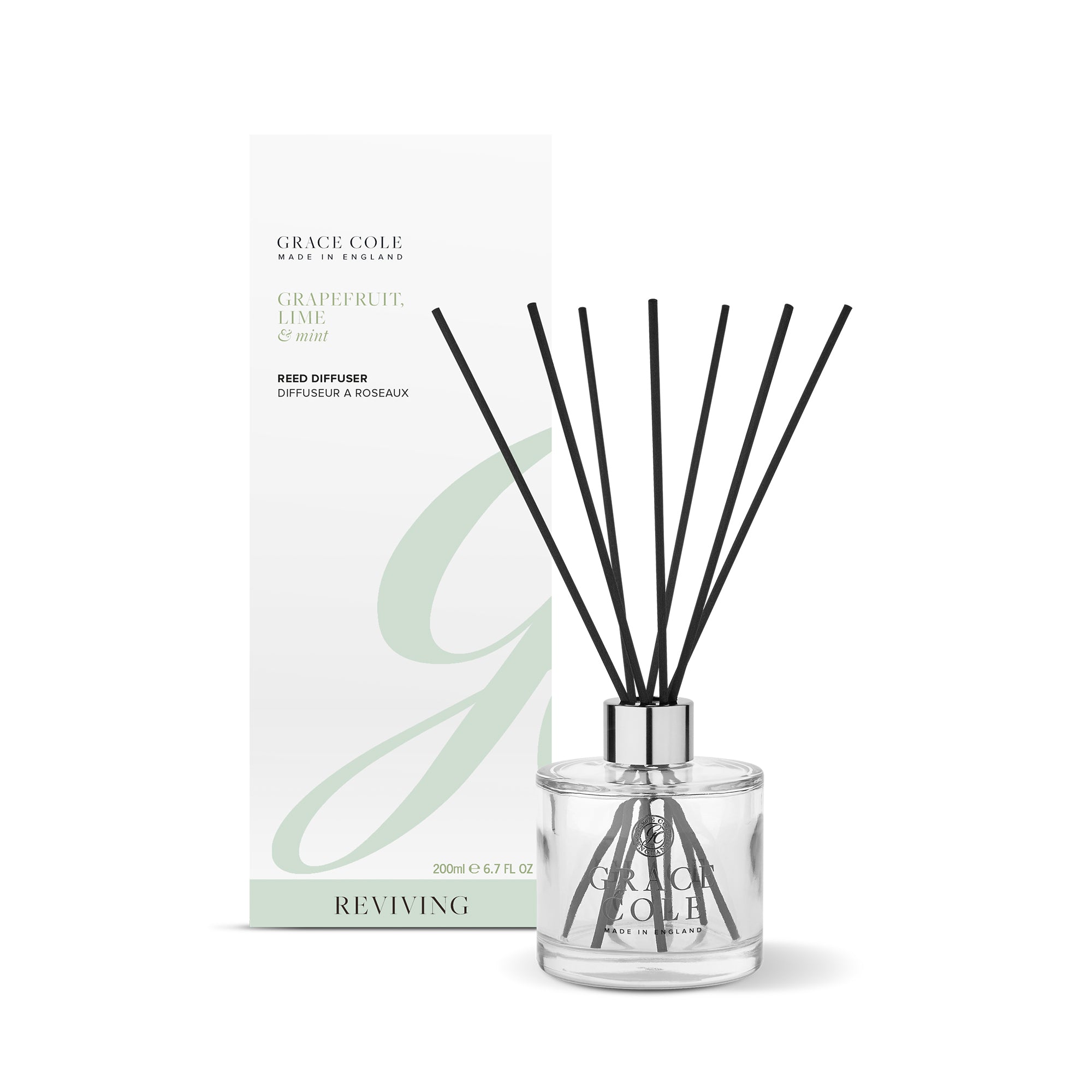 Grace Cole Grapefruit, Lime & Mint Fragrant Diffuser | Vegan - Made in ...